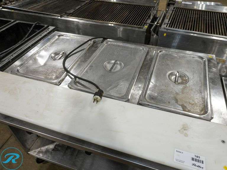 Randell 3-Bay Steam Table On Casters - Roller Auctions