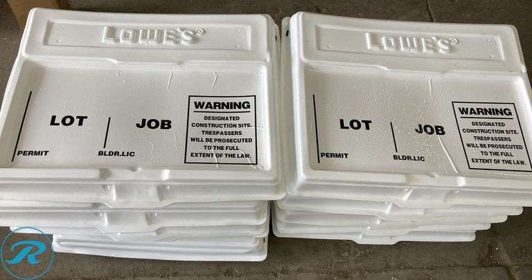 (10) New- Lowe's 21.75-in W x 21.75-in H White Plastic Jobsite Box ...