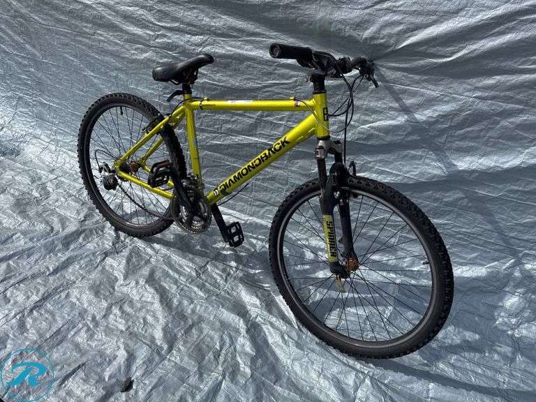 Diamondback Sorrento Yellow Front Suspension Mountain Bicycle - Roller ...