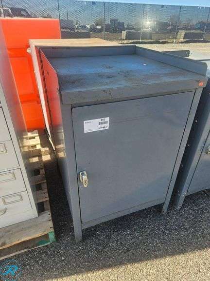 (2) Metal Storage Cabinet with Locking Door - Roller Auctions