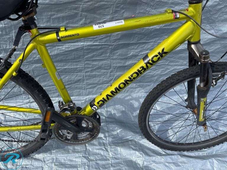 Diamondback Sorrento Yellow Front Suspension Mountain Bicycle - Roller ...