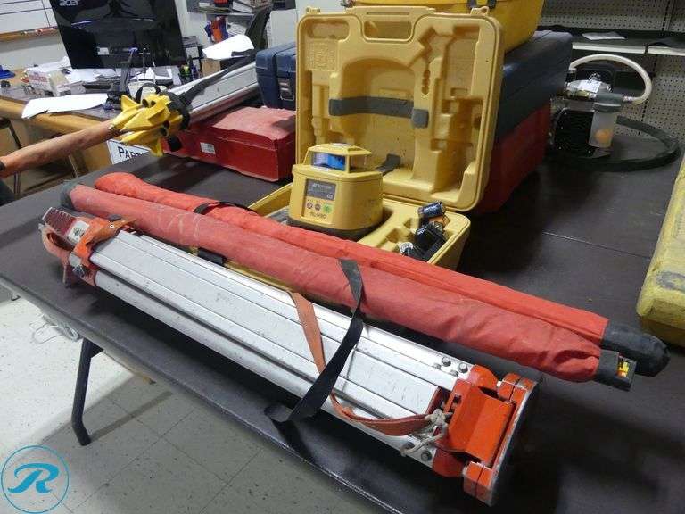 Topcon RL-H3C Site Laser Level With Tripod and Range Rod - Roller Auctions