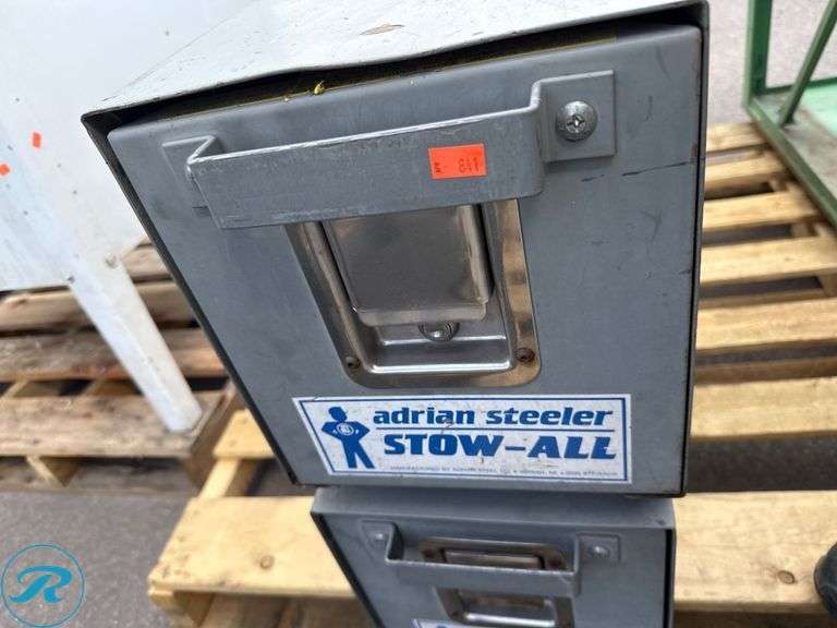 Adrian Steel Stow-All Metal Storage Drawers - Roller Auctions