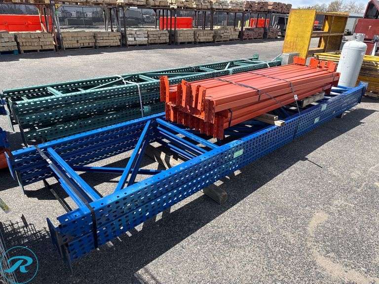 (4) 42 in x 16 ft Uprights and 96 in Crossmembers with Steel Frame ...