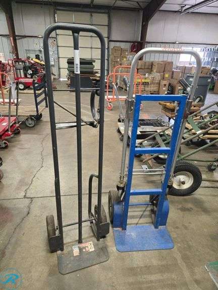 (2) Hand Trucks, Steel Frames, 2-Wheel Design - Roller Auctions