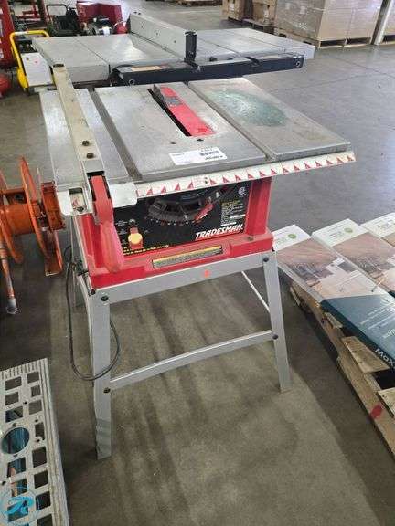 Tradesman Table Saw with Adjustable Blade and Metal Stand - Roller Auctions