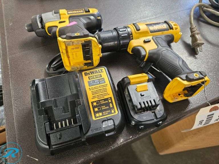 DeWalt Cordless Drill DCD710, Impact Driver DCF815, and Charger Set ...