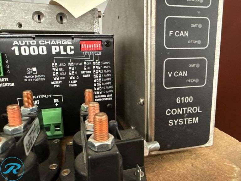 Electrical Components Including Auto Charge 1000 PLC and 6100 Control ...