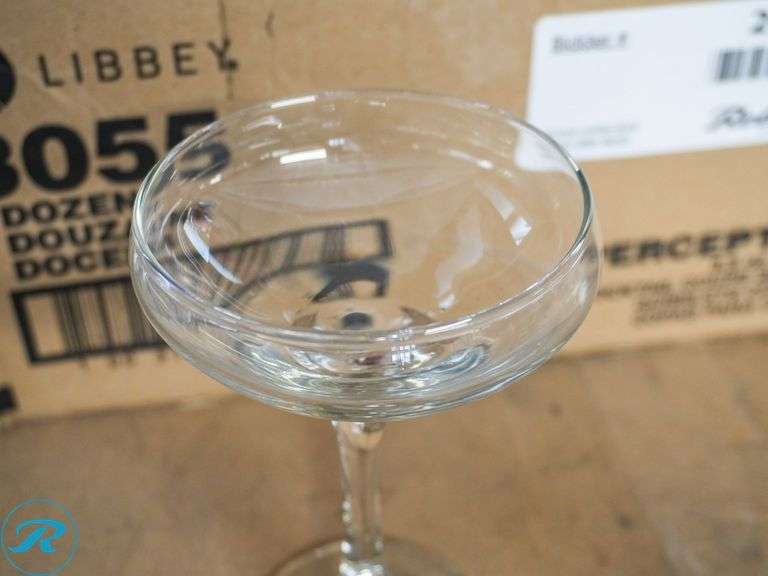 (12) Libbey 3055 Cocktail Coupe Glasses, 8.5oz - Roller Auctions