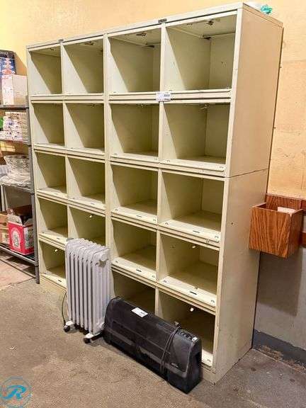 (2) 10-Cubby Storage Units - Roller Auctions