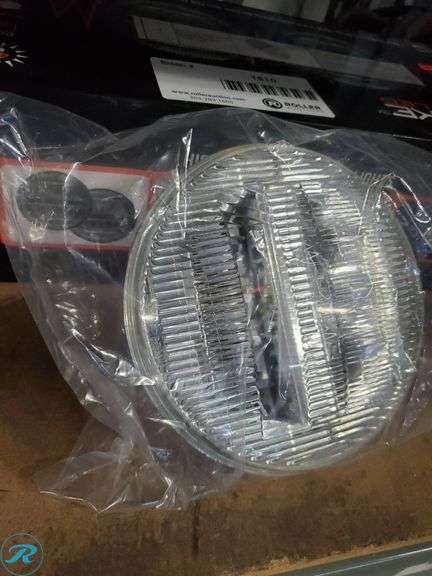 12V LED Round Headlight in Packaging - Roller Auctions