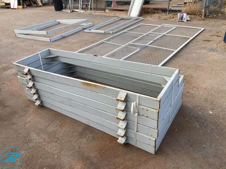 (12 pcs) Assorted Steel Grids/Grates and Steel Frames Grids/Grates ...