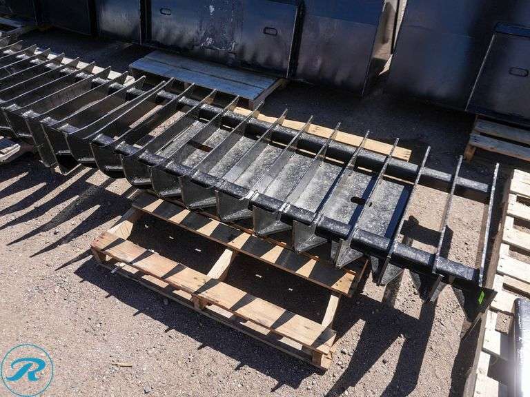 New Kit Containers Root Rake Attachment to Fit Skid Steer Loader, 70 ...