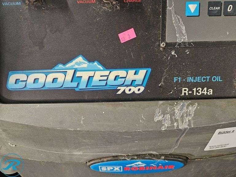 Robinair CoolTech 700 R-134a Refrigerant Recovery Machine - Roller Auctions