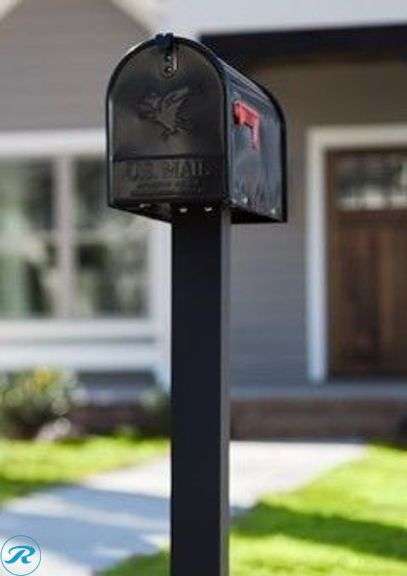 (5) New- Architectural Mailboxes Elite Large Metal Large Mailbox Black (all new in box) (Total ...