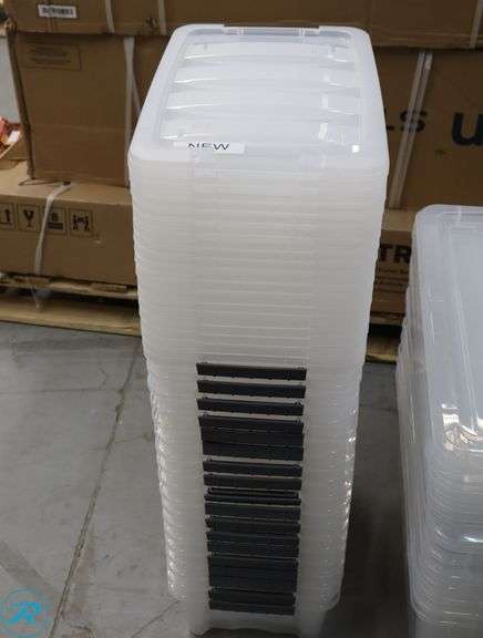 (13) GreenMade InstaView Multi-Use Small Storage Bins with Lids - Used ...