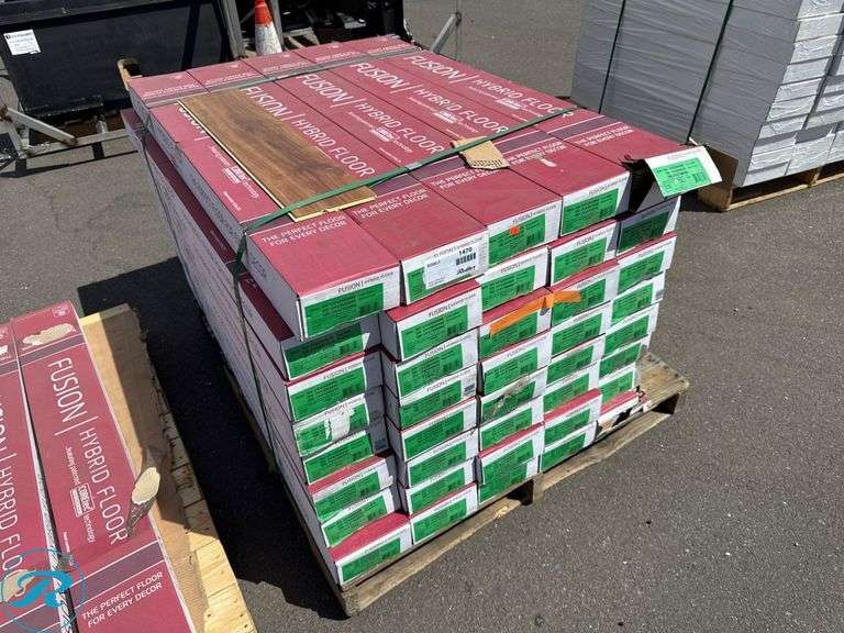 Pallet of (40) Boxes of Fusion Hybrid Flooring, Blond Acacia ...