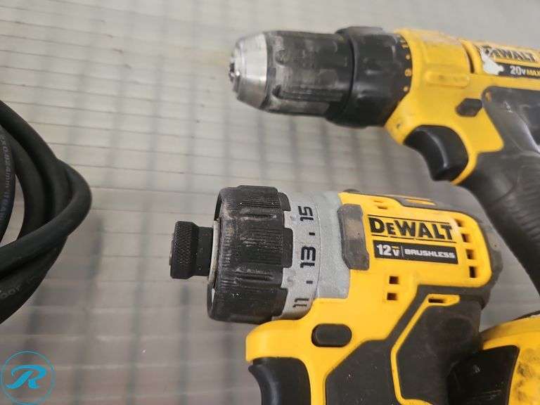 DeWalt DCF601 Impact Driver, 12V, DCD771 Drill, 20V - Roller Auctions