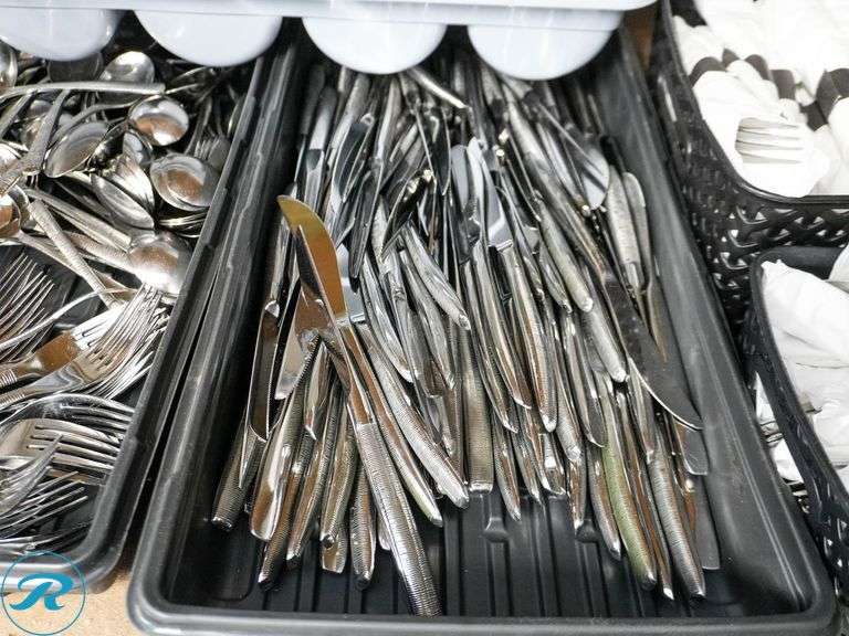 (4) Trays of Silverware - Roller Auctions