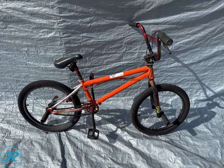 Orange BMX Bicycle with Black Handlebars and Wheels - Roller Auctions