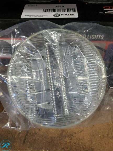 12V LED Round Headlight in Packaging - Roller Auctions