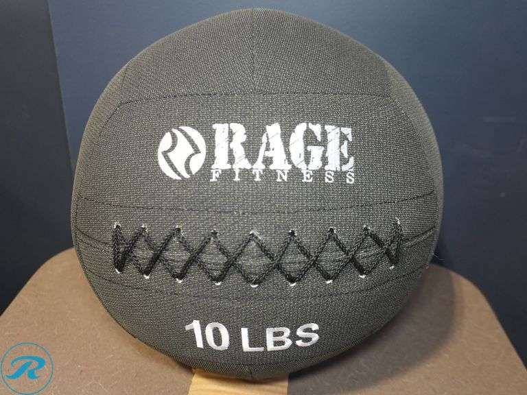 Rage Fitness 10 LB Medicine Ball - Roller Auctions