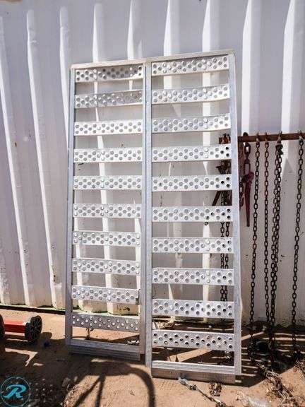 (2) Metal Ramps, 86" x 24" - Roller Auctions
