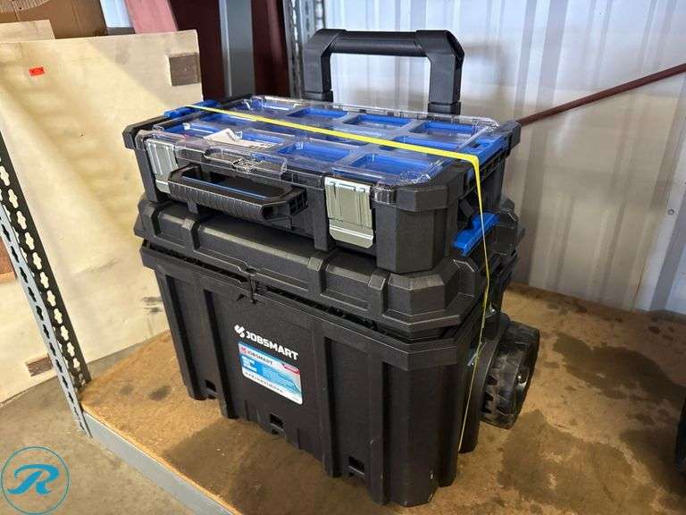 JobSmart Rolling Tool Storage, Black, 24.8W x 14.57D x 28.74H Inches ...