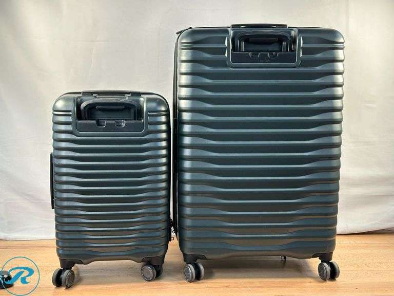 Samsonite 2-pc Hardside Luggage: Green- Like New/Small Damage - Roller ...