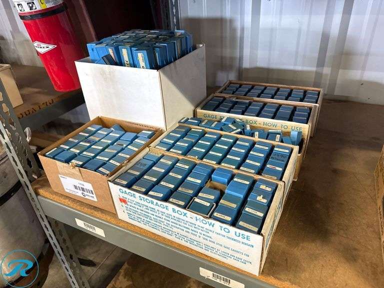 Assorted Plug Gauge Sets in Blue Storage Boxes (Approx. 200 Pieces ...