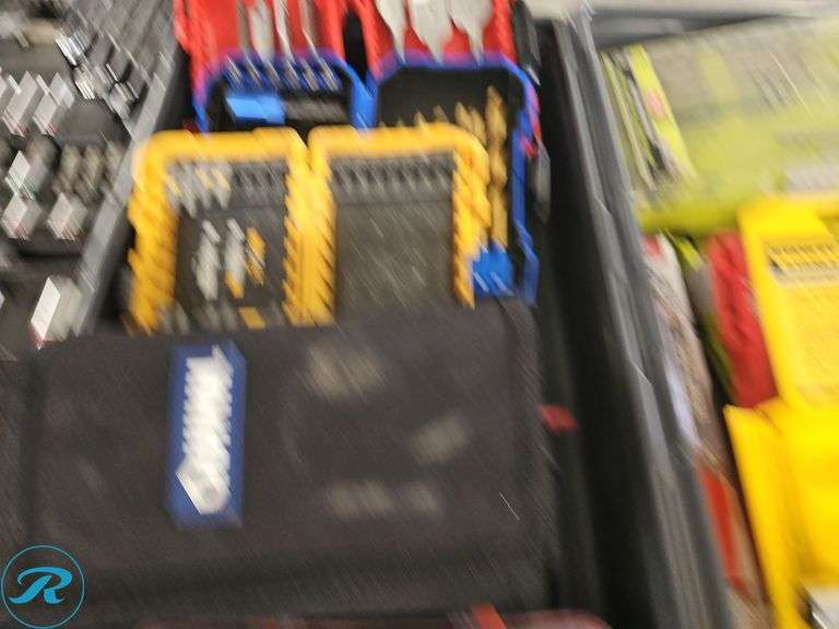 (2) Trays of Drill Bit/Driver Sets and Socket Set (Incomplete) - Roller Auctions