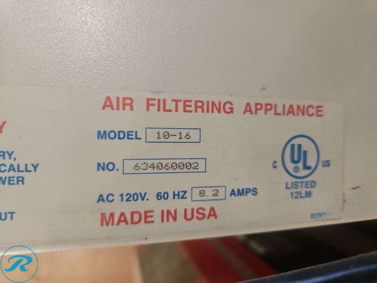 JDS 10-16 Air-Tech 2000 Air Filtration System - Roller Auctions