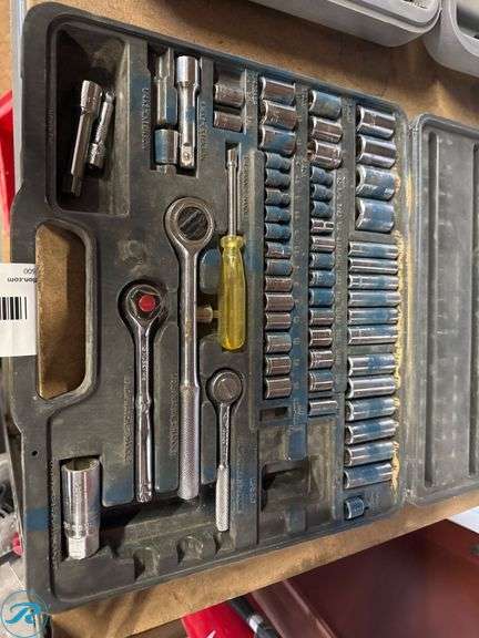 Pittsburgh Socket and Ratchet Set in Hard Plastic Case - Roller Auctions