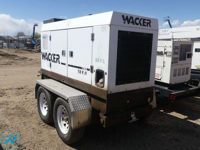 2007 Wacker Neuson G70 Towable Generator - Roller Auctions