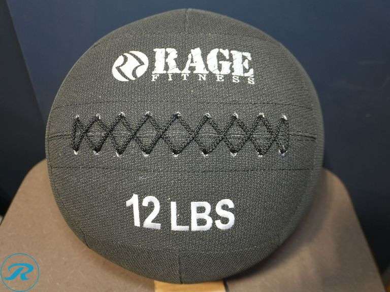 (2) Rage Fitness 12 LB Medicine Balls - Roller Auctions