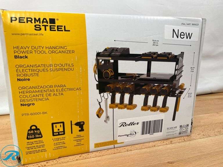 Heavy Duty Hanging Power Tool Organizer - New - Roller Auctions