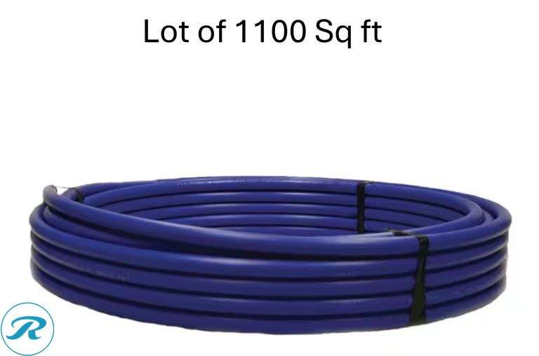 (1100 sq ft) Poly Pipe 1" CTS 250 PSI NSF Poly Pipe in Blue 1100 sq ft ...