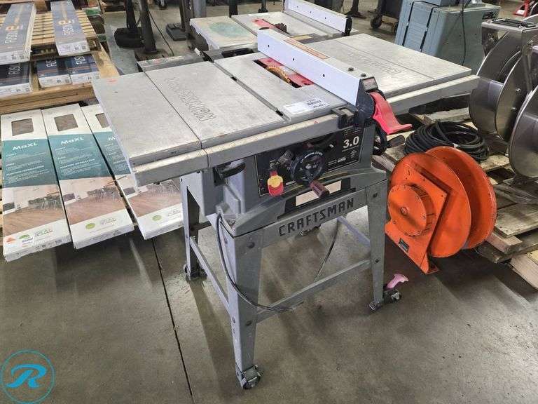 Craftsman 10-Inch Table Saw with Stand, 3.0 HP Electric, Model 315 - Roller Auctions