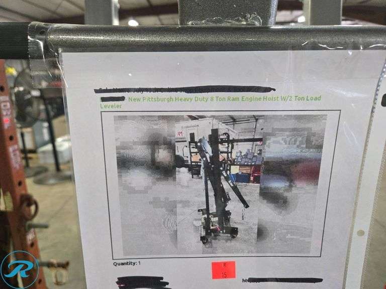 Pittsburgh Heavy Duty 2-Ton Foldable Engine Hoist with 2-Ton Load ...