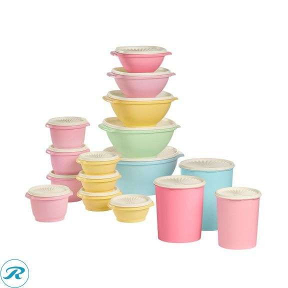 Tupperware Heritage Collection Food Storage Containers, Set of 32 - New ...