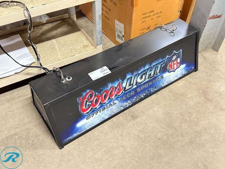 NFL Coors Light Pool Light - Roller Auctions