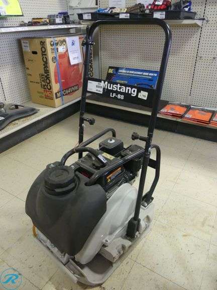 New Mustang LF-88 Plate Compactor, Gas - Roller Auctions