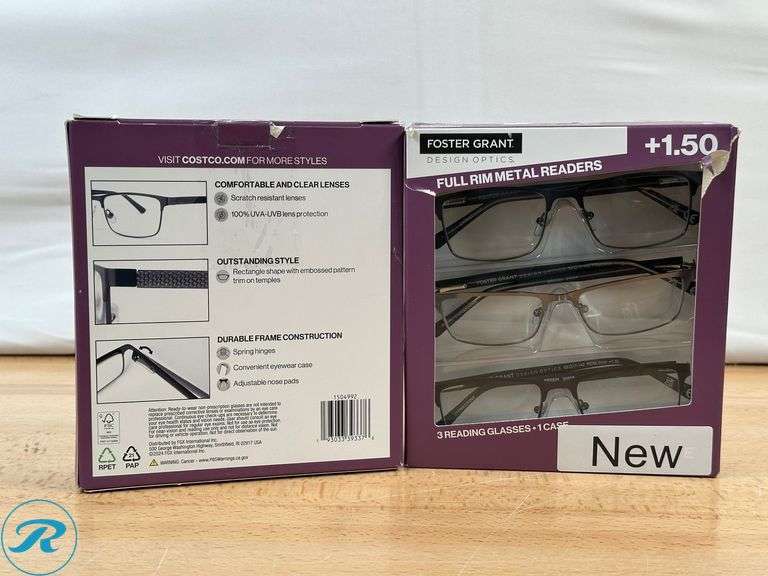 (11)Assorted Foster Grant Reading Glasses- New; (4)Assorted Bausch+Lomb ...