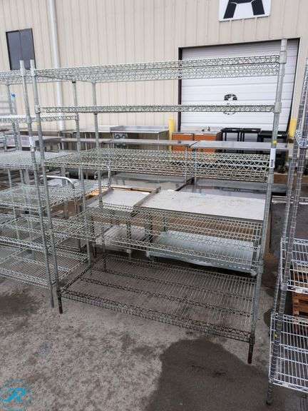 5-Tier Wire Rack, 30" x 60" x 72" H, - Roller Auctions
