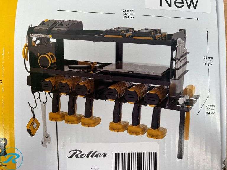 Heavy Duty Hanging Power Tool Organizer - New - Roller Auctions
