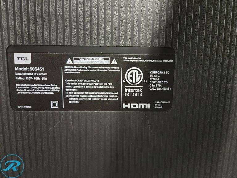 TCL 50S451 Roku 50″ TV with 4K HDR Display and HDMI Compatibility ...