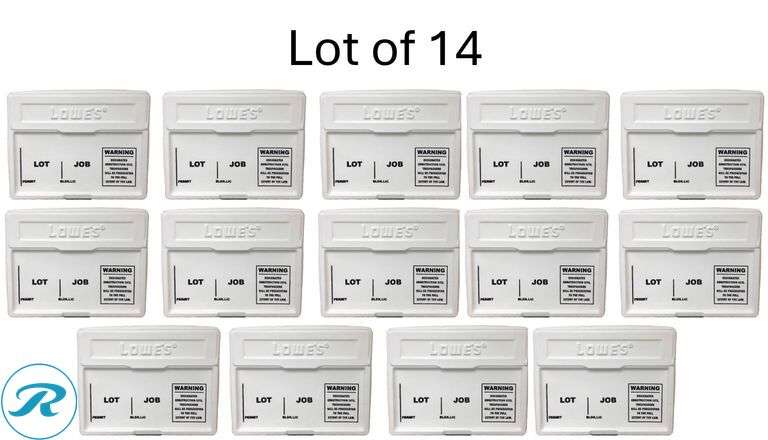 (14) New- Lowe's 21.75-in W x 21.75-in H White Plastic Jobsite Box ...