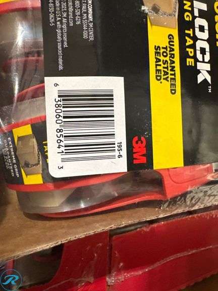 (10) Packs of 6 Rolls Scotch Box Lock Packaging Tape 188 in x 22 yd ...