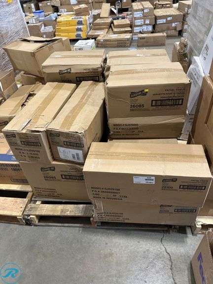 Pallet of Genuine Joe Facial Tissue, 2-Ply, 7.9″ x 7.5″, White - Roller ...