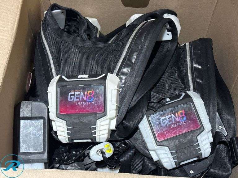 Laserforce Gen8 and 7 Infinity laser tag gear—vests and phasers with ...